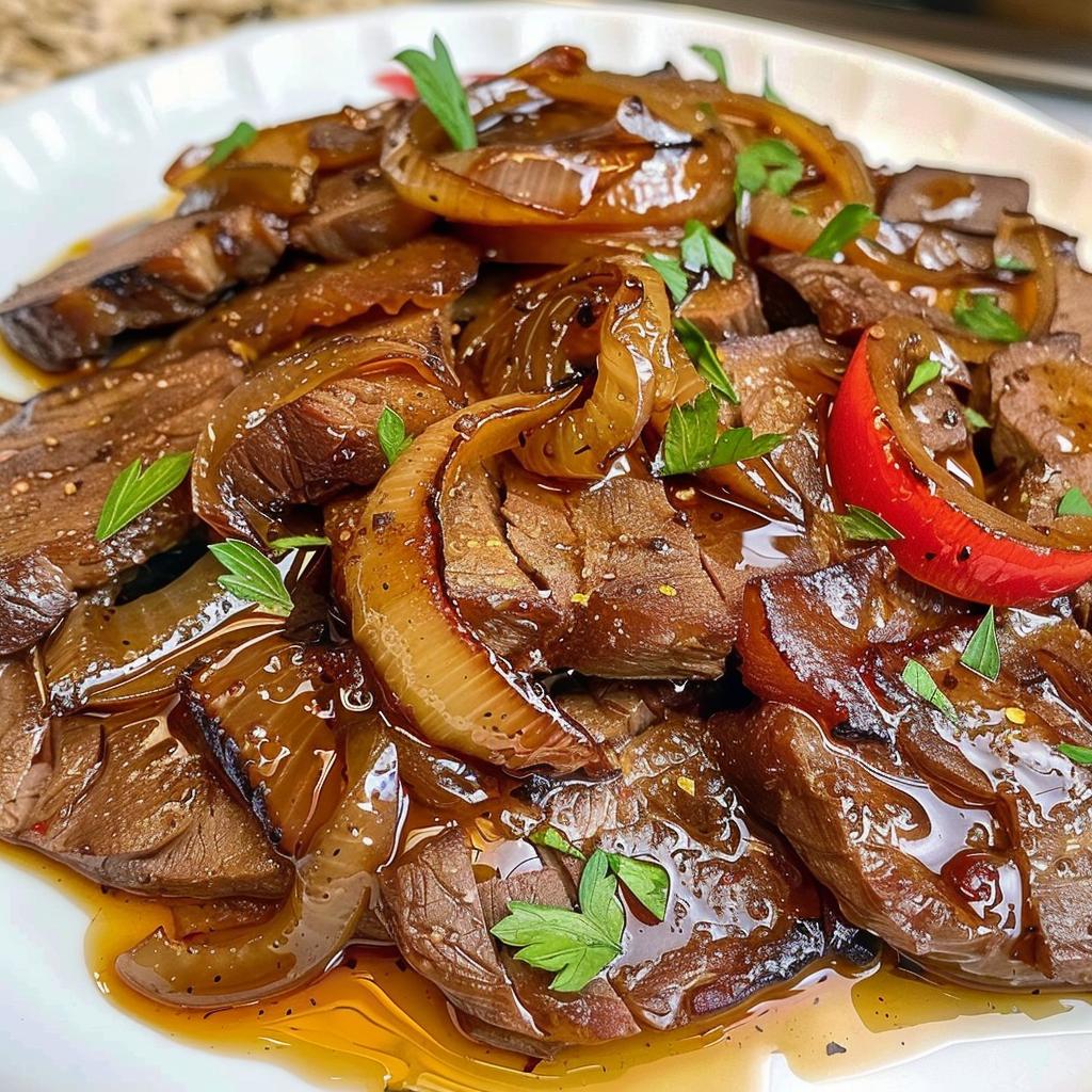 30-Minute Grilled Liver with Caramelized Onions - Irresistible Comfort