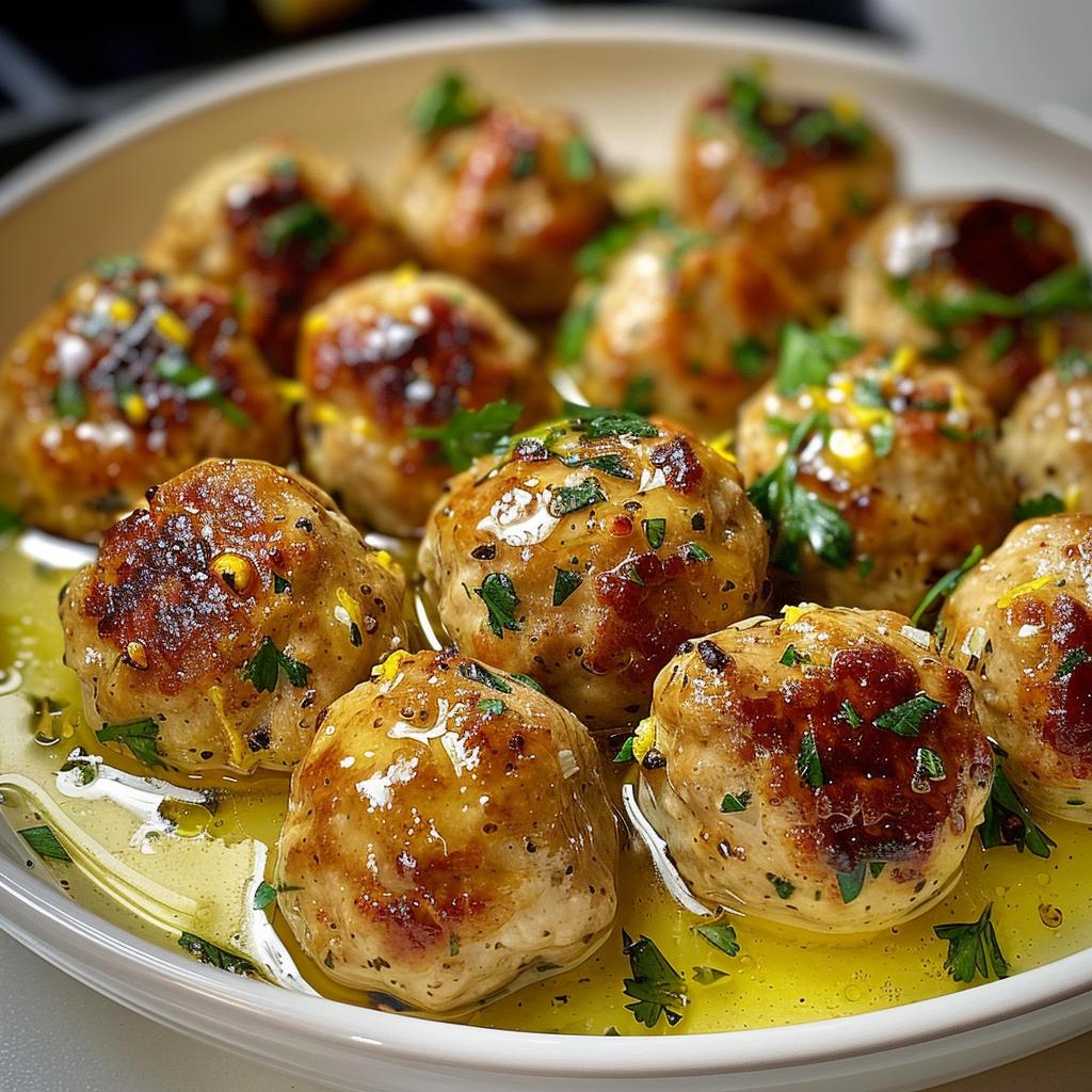 Irresistible Lemon Chicken Meatballs Recipe in 30 Minutes