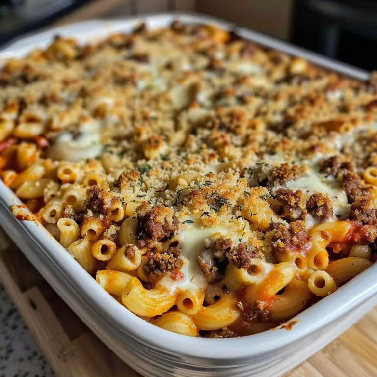 Irresistible 40-Minute Macaroni Casserole with Ground Beef