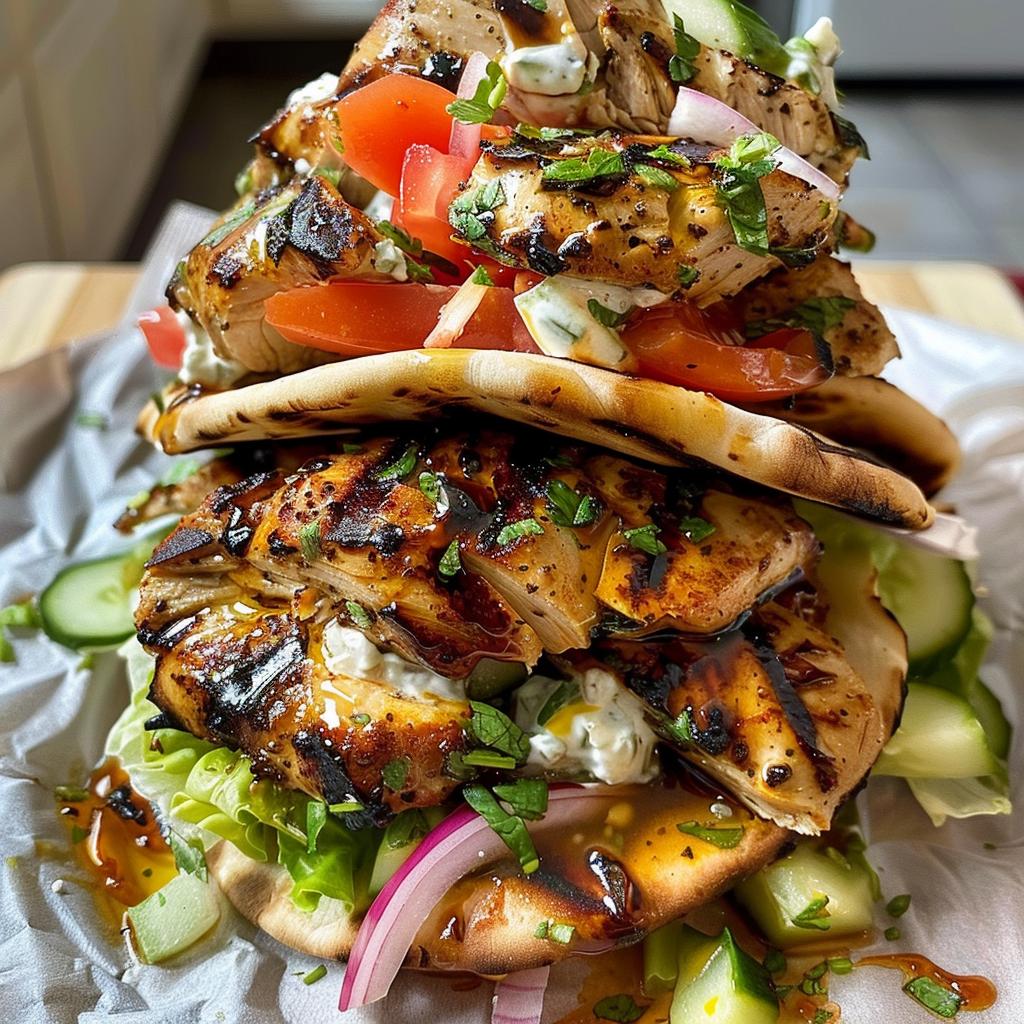 Amazing 30-Minute Mediterranean Chicken Gyro Recipe