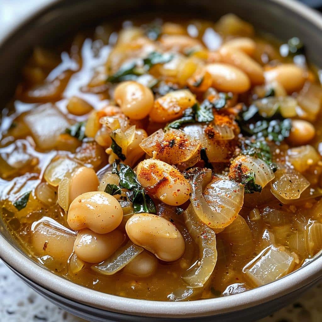 35-Minute Onion Bean Stew: Hearty Comfort in Every Bite