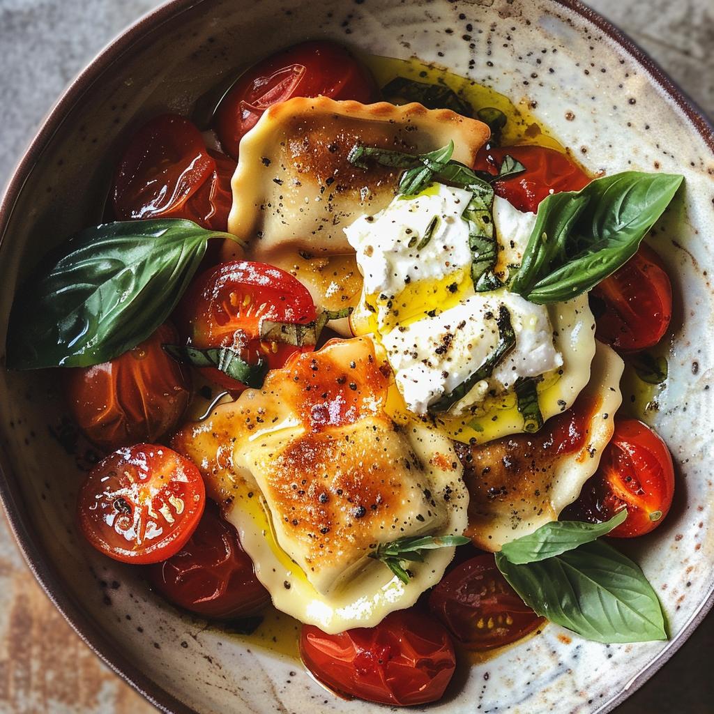 30-Minute Ricotta Lemon Zest Ravioli: Creamy Burrata Bliss