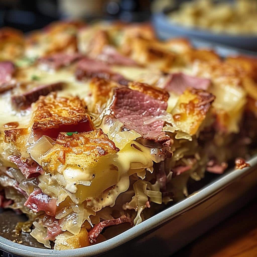Irresistible Savory Reuben Bake for 12 Hungry Guests