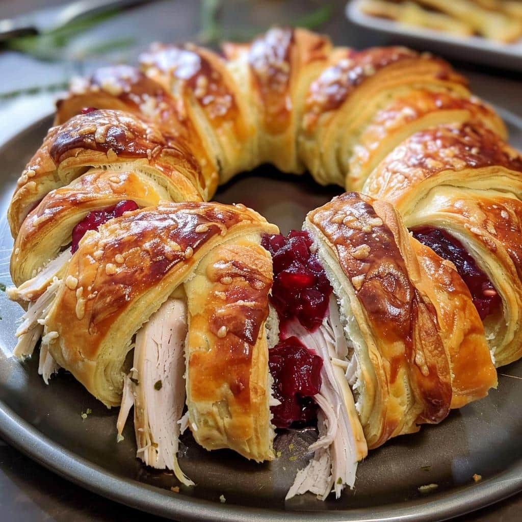 Savory Turkey Cranberry Crescent Ring: A Stunning 45-Minute Holiday ...