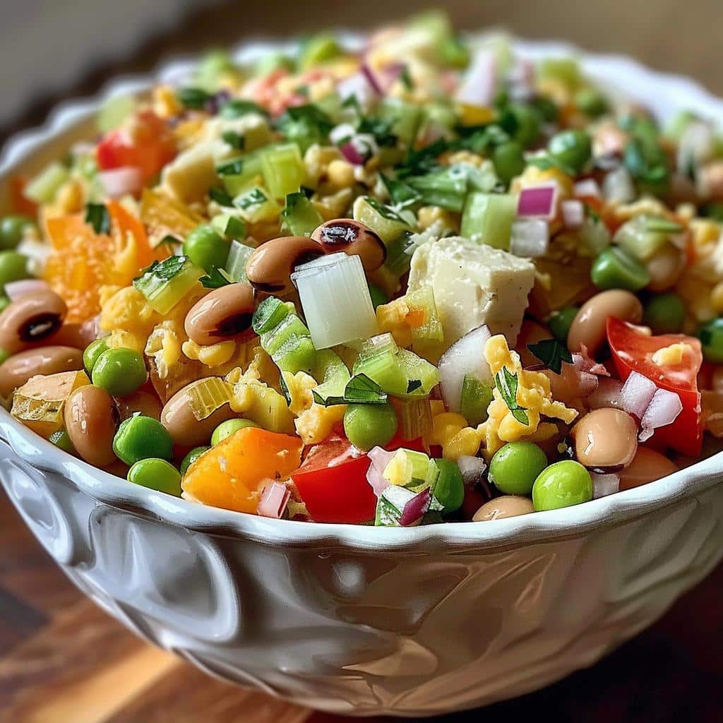 Southern Pea Salad: A 10-Minute Creamy Southern Delight