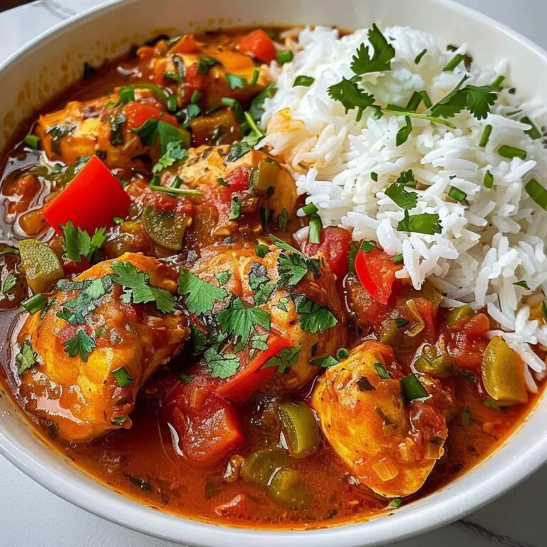 Irresistible Spicy Chicken Stew with Peppers and Rice in 30 Minutes