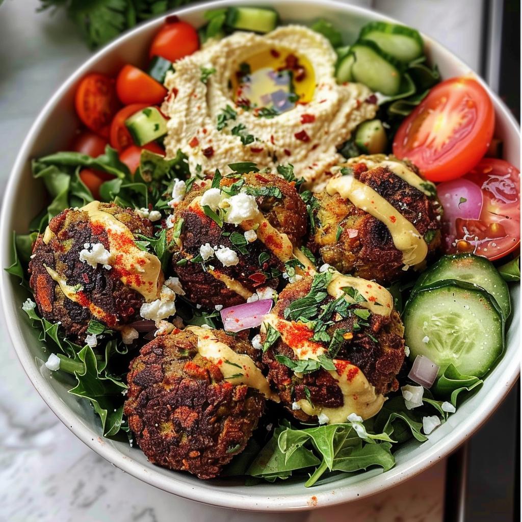 Ultimate Falafel Bowl with Creamy Hummus and Feta in 30 Minutes