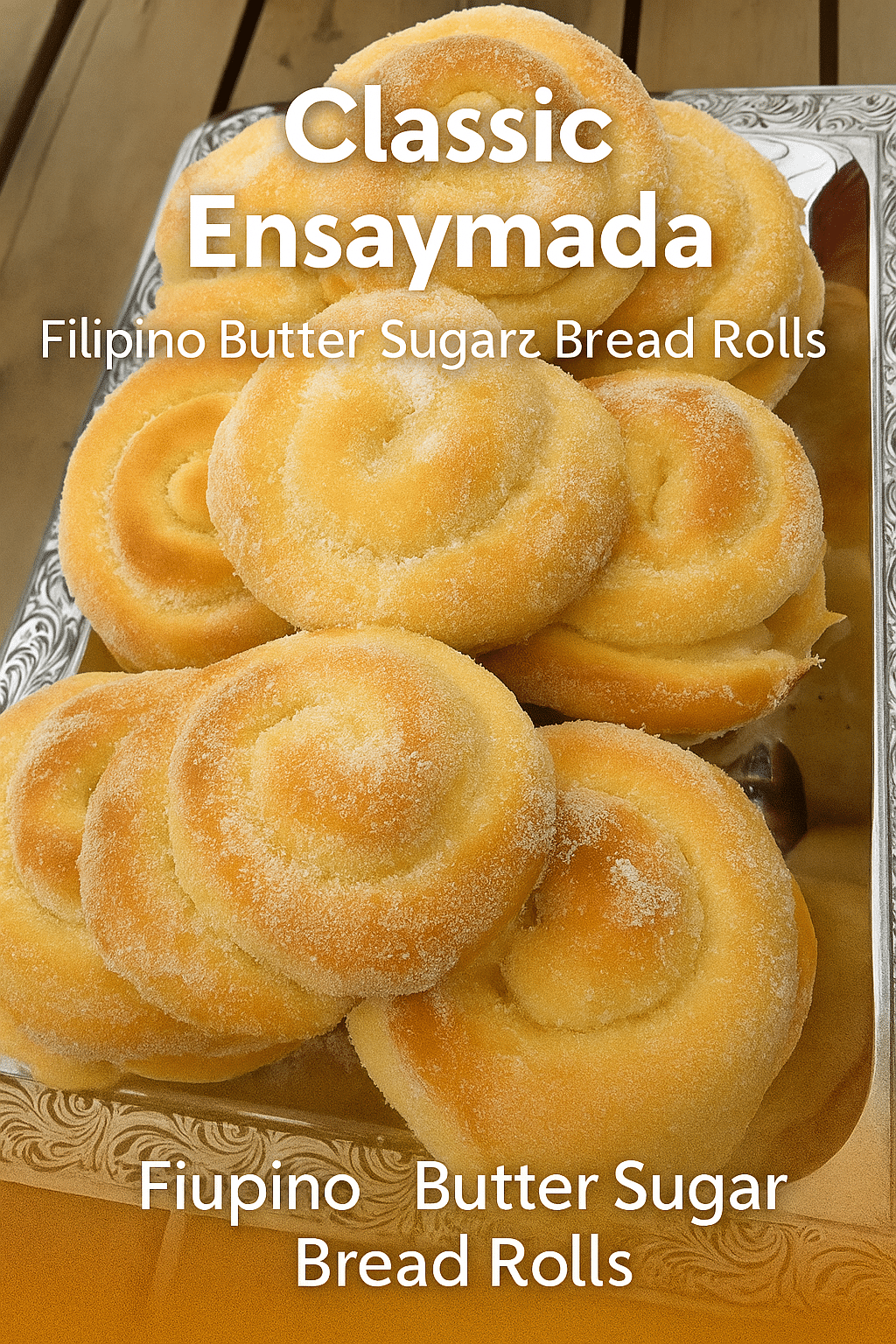 Classic Ensaymada – Filipino Butter Sugar Bread Rolls