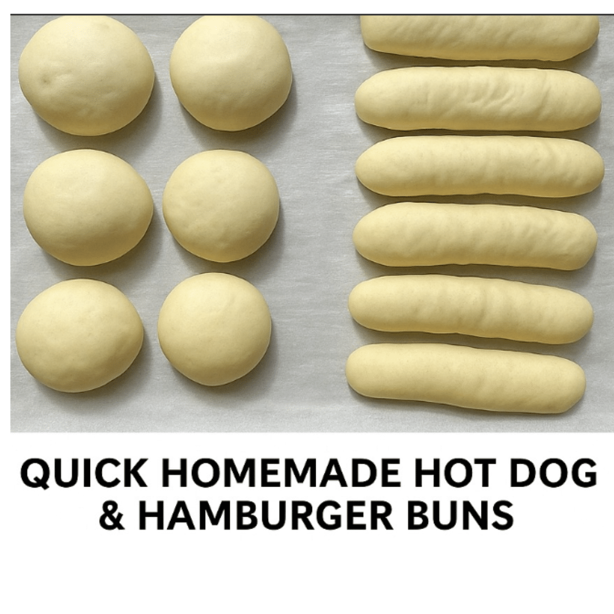 Quick Homemade Hot Dog & Hamburger Buns – Soft, Fluffy, and Ready Fast