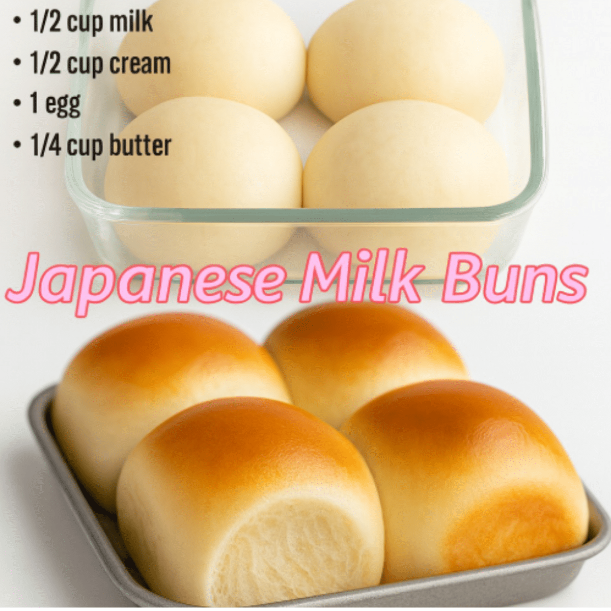 Japanese Milk Buns – The Softest, Fluffiest Milk Bread Rolls You’ll ...