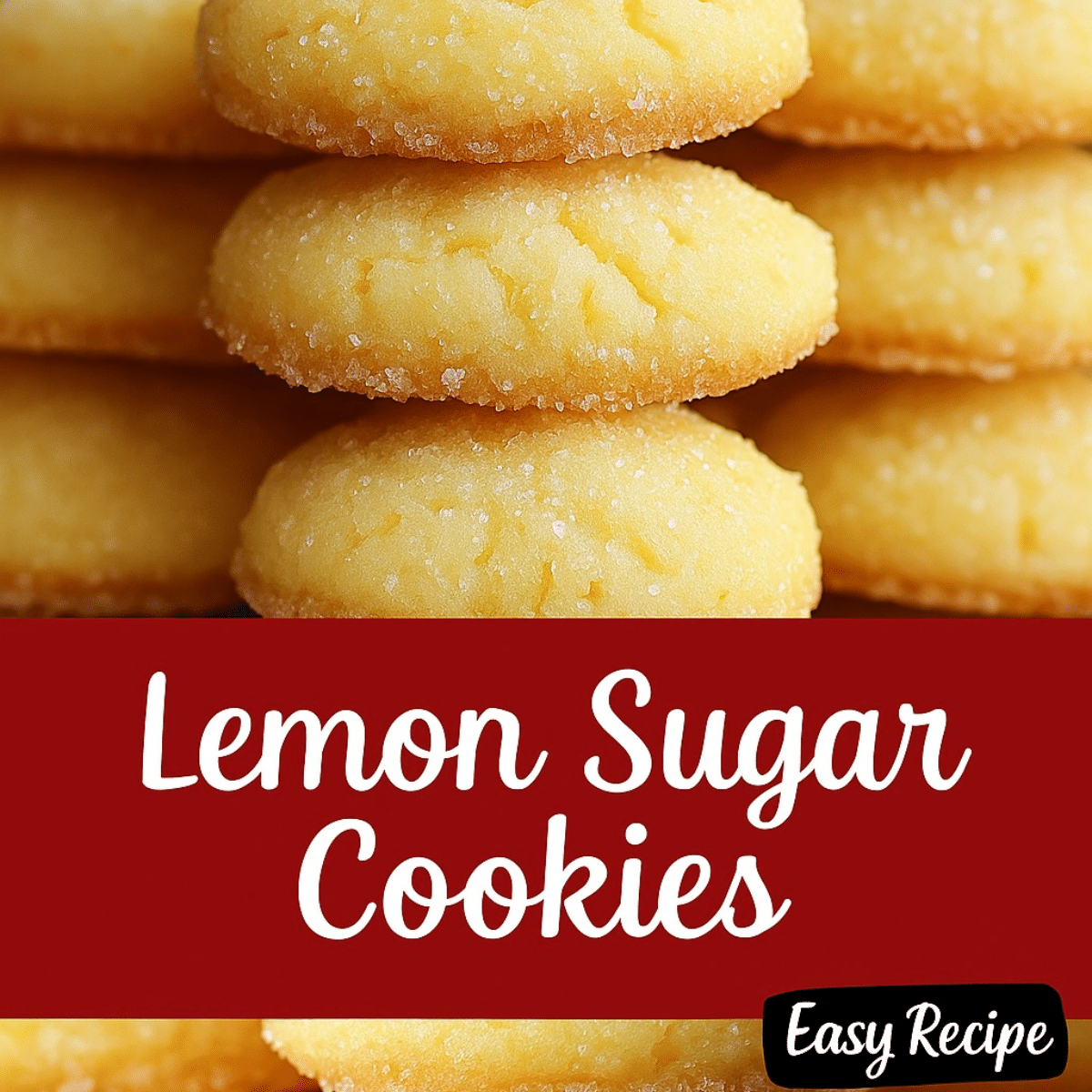 Soft and Chewy Lemon Sugar Cookies: Bright, Tender, and Perfectly Sweet