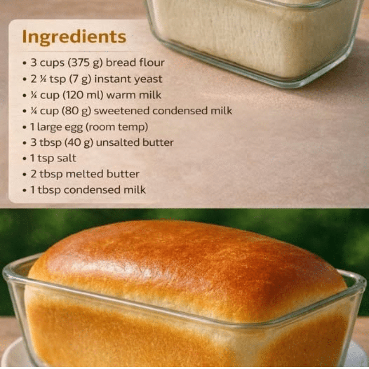 Condensed Milk Bread Loaf: Ultra-Soft, Lightly Sweet, and Bakery-Style