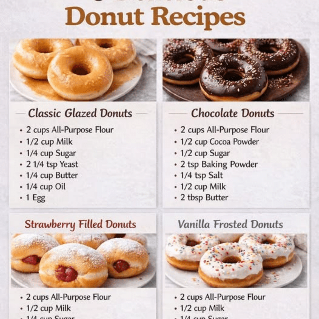 Homemade Donuts Guide Five Easy Donut Recipes for Every Craving