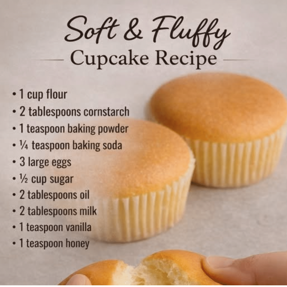 Mini Chinese Sponge Cake Muffins: Light, Airy, and Soft Bakery-Style ...
