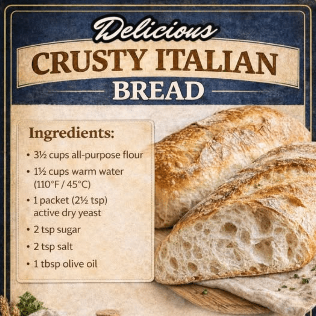 Crusty Italian Bread (Bakery-Style at Home): A Complete 2000-Word Guide