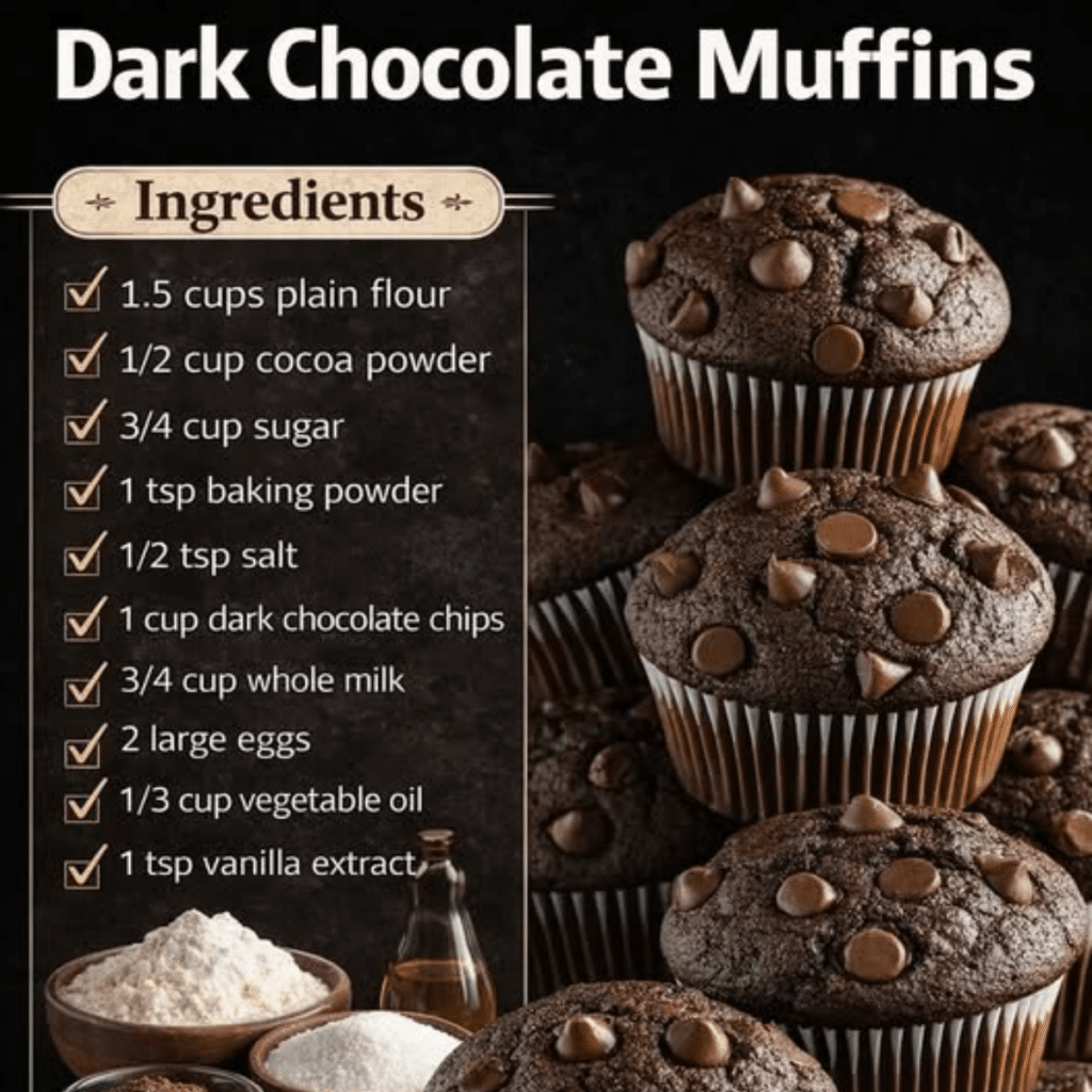 Dark Chocolate Muffins: A Complete 2000-Word Guide to Rich, Moist ...