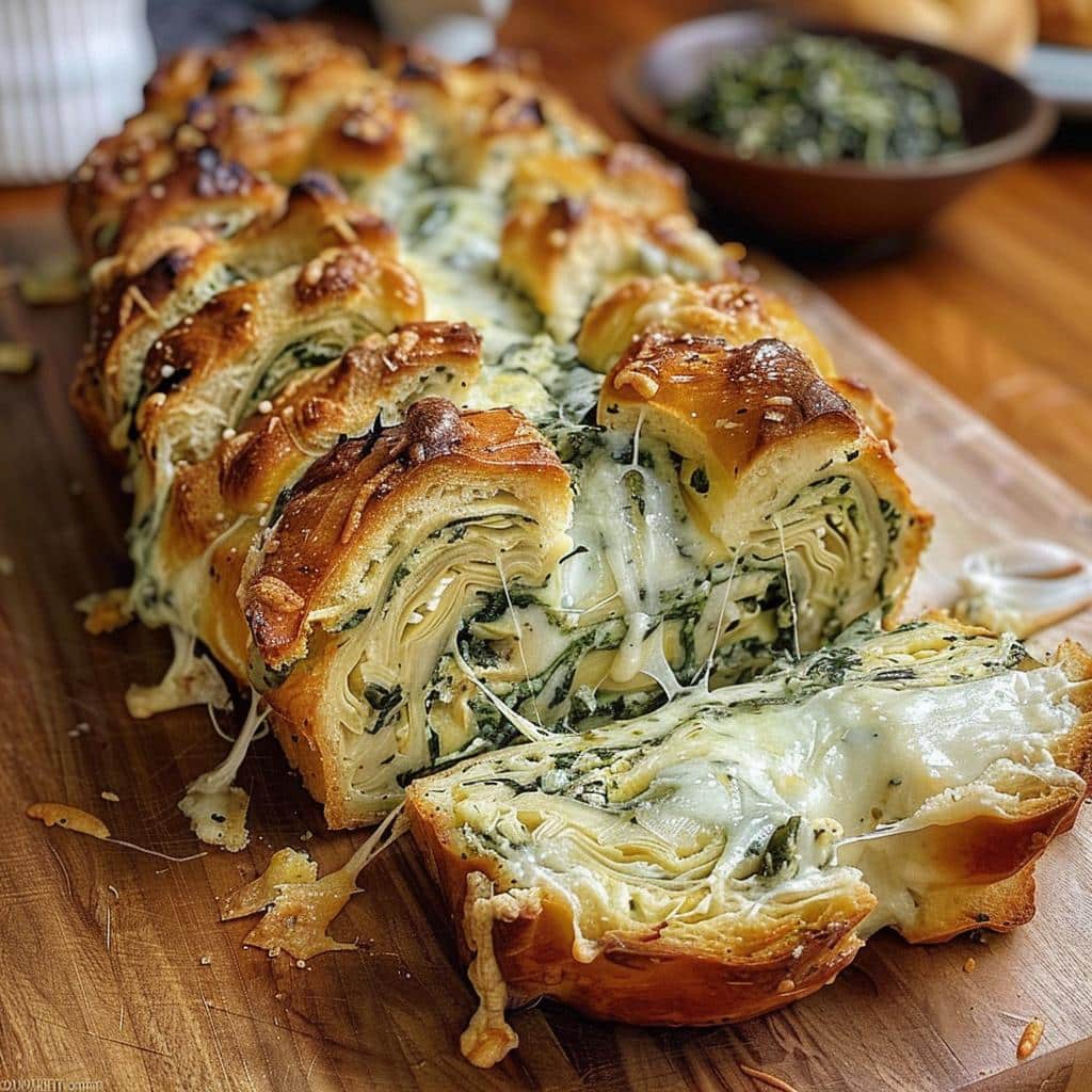 Irresistible Spinach Artichoke Pull-Apart Bread in 15 Minutes