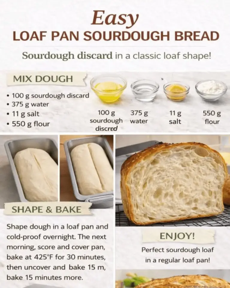 Easy Loaf Pan Sourdough Bread – Soft Sandwich Loaf with Crispy Crust