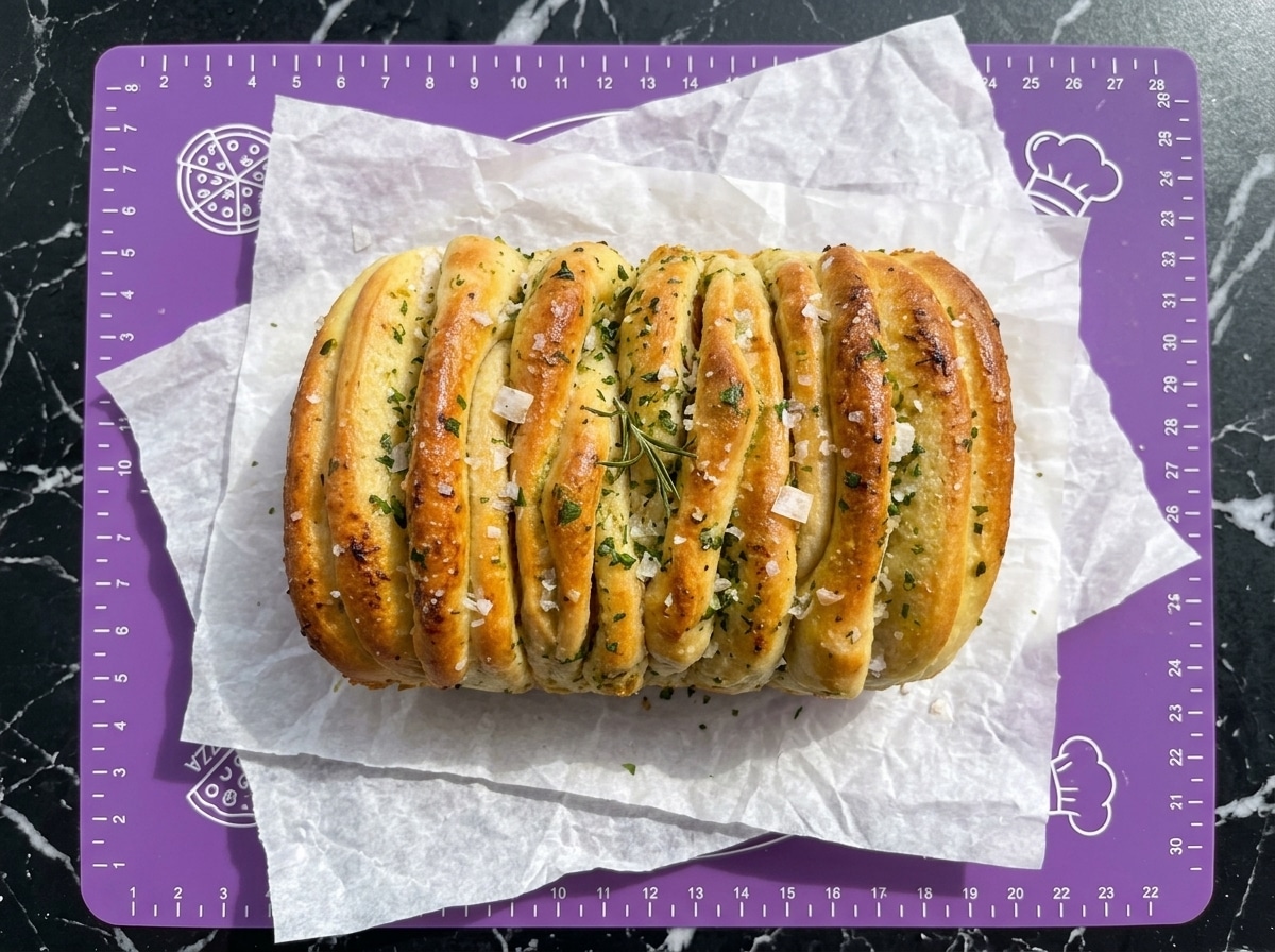 Sourdough Discard Garlic Pull-Apart Bread