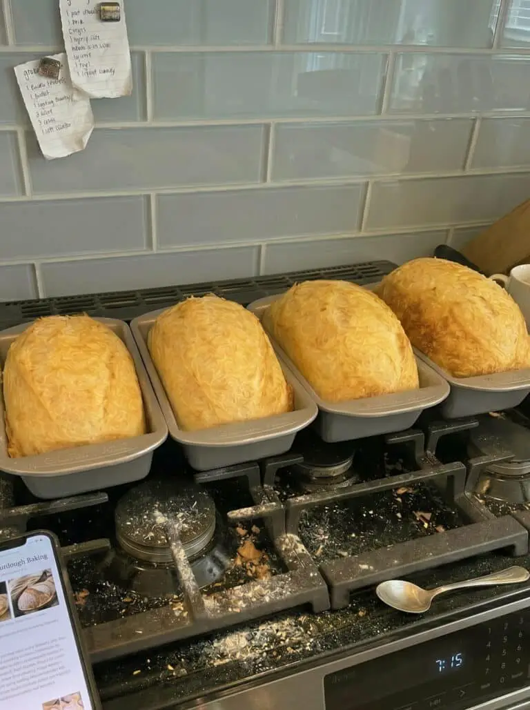 Double Loaf Pan Sourdough Bread