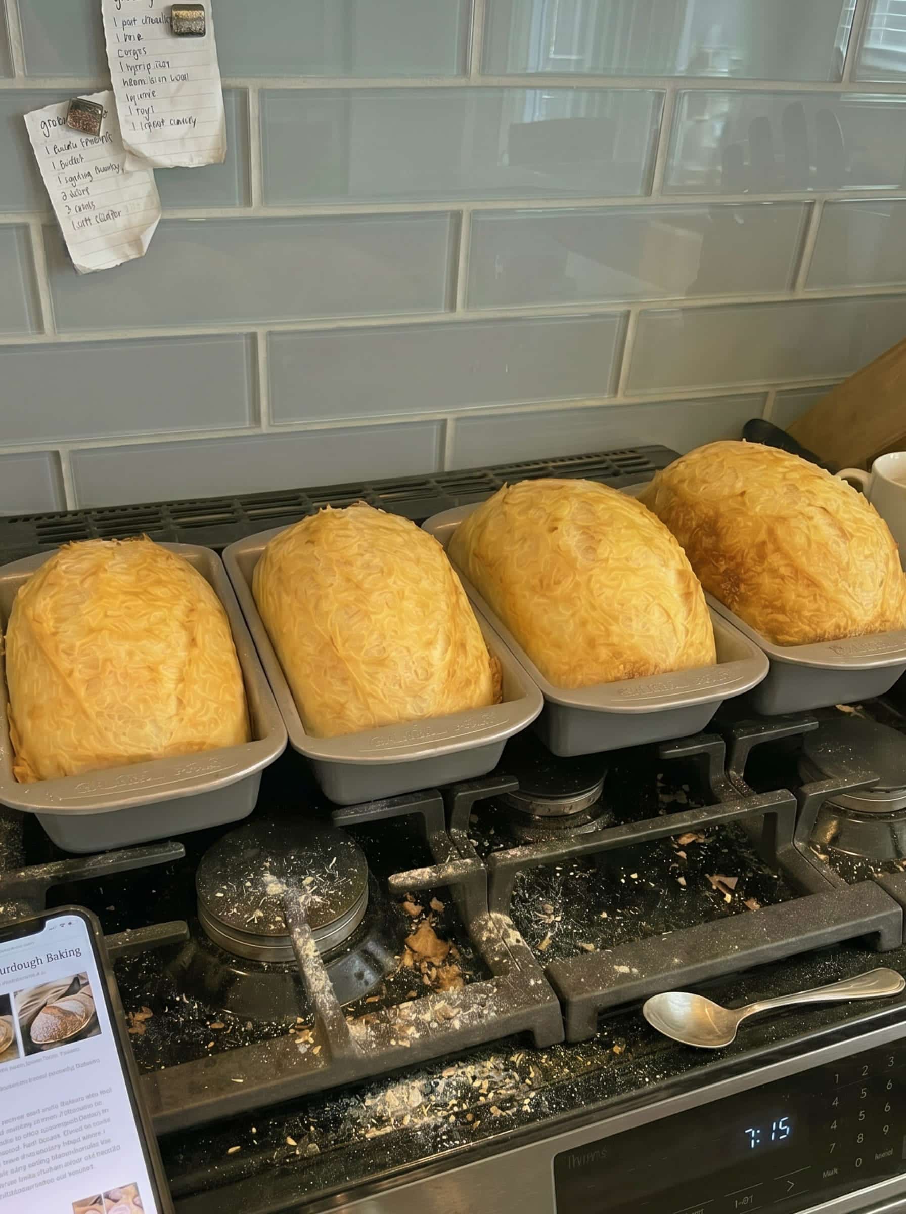 Double Loaf Pan Sourdough Bread