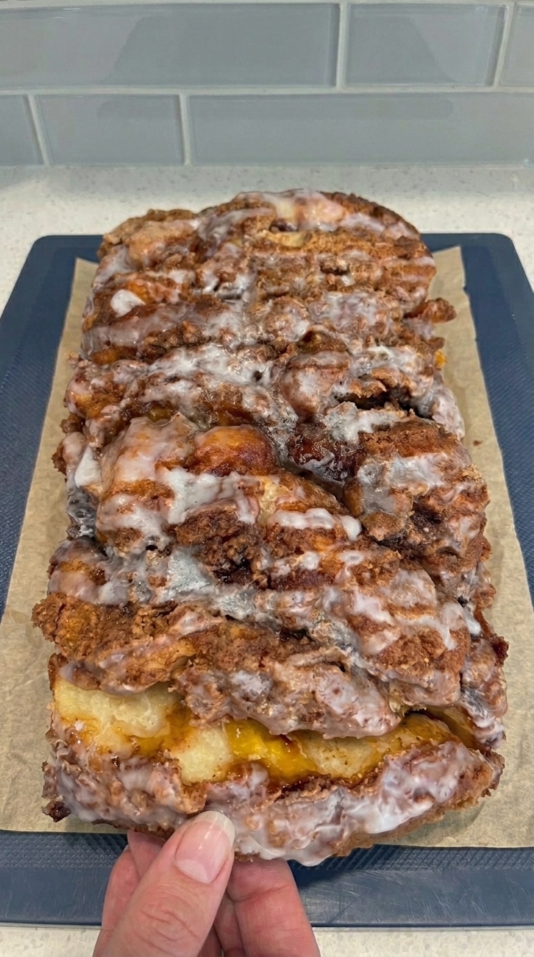 Sourdough Peach Pull-Apart Bread
